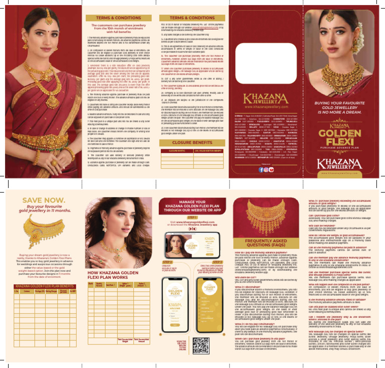 Khazana Gold Flexi Scheme Details | PDF | Payments | Money