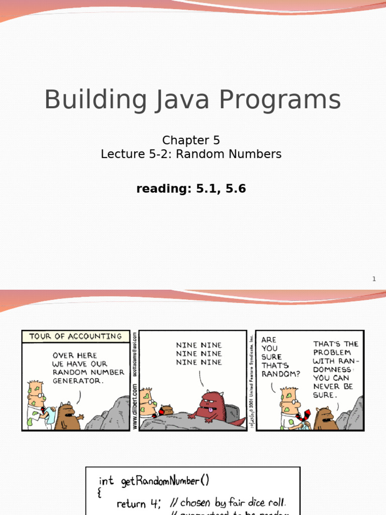 13 ch05 2 Random | PDF | Randomness | Integer (Computer Science)