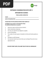 Grade 7 Integrated Science Exam Guide | PDF