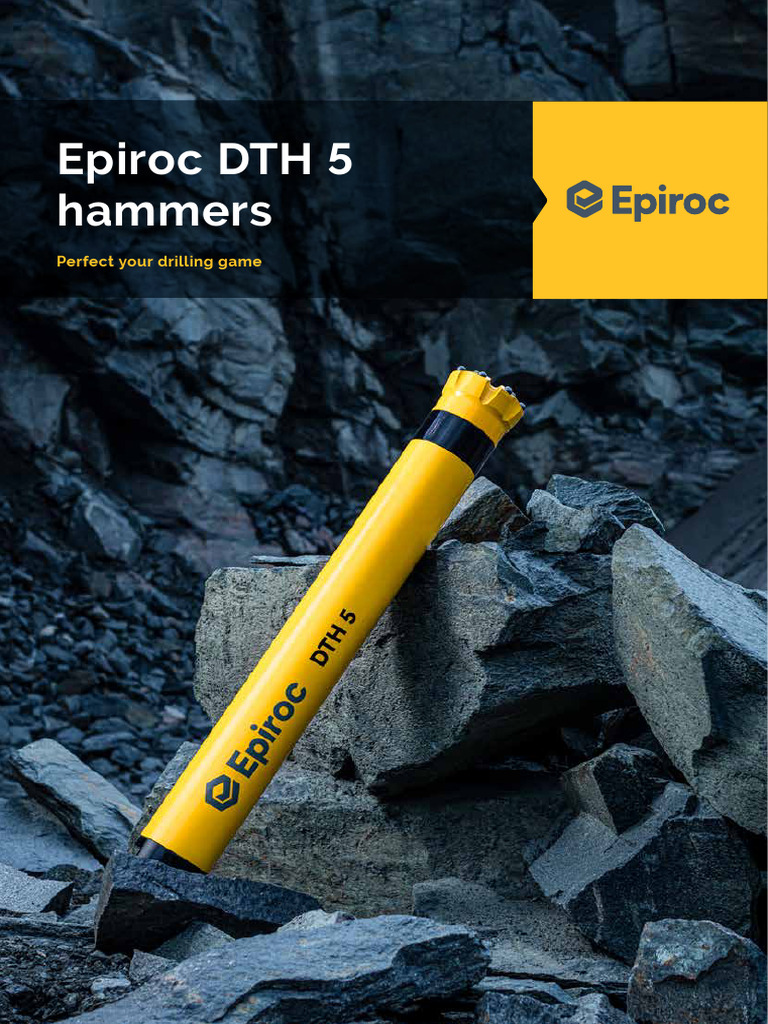 Epiroc DTH 5 Hammers Sales Brochure | PDF | Drilling | Hammer
