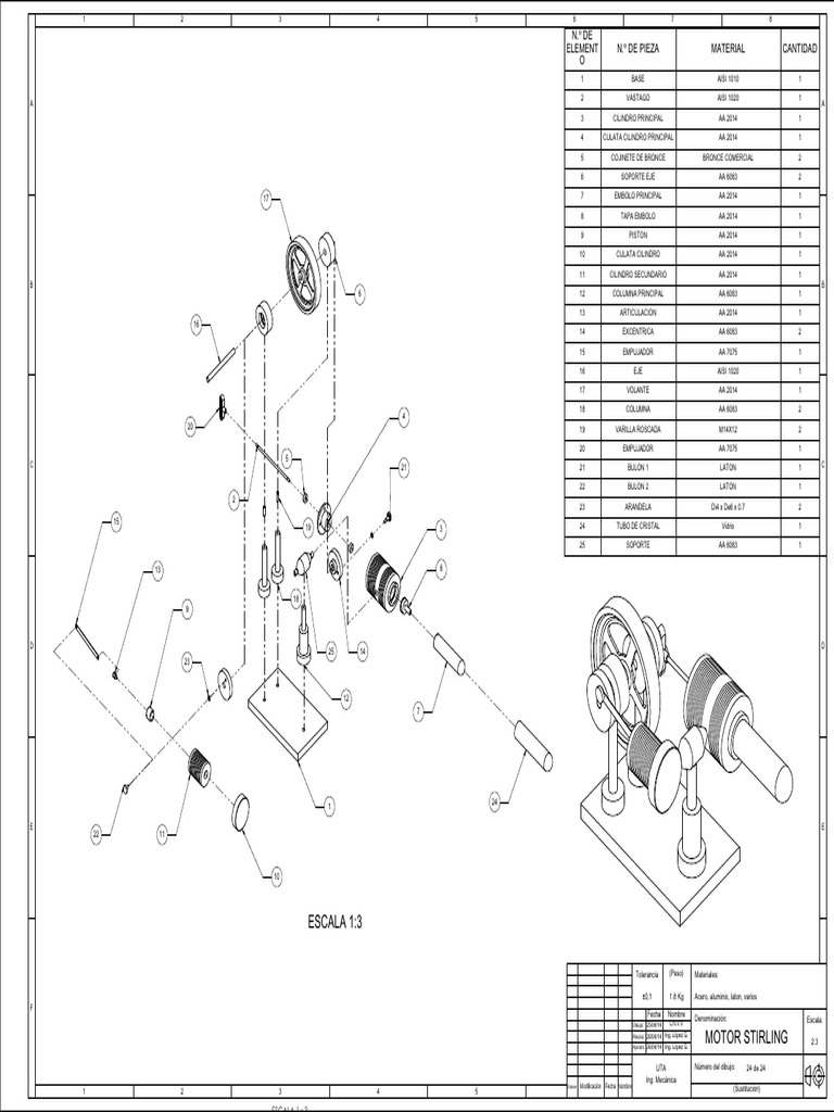 Motor Stirling Nalovavi Madim A2 | PDF | Propulsión | Máquinas rotativas