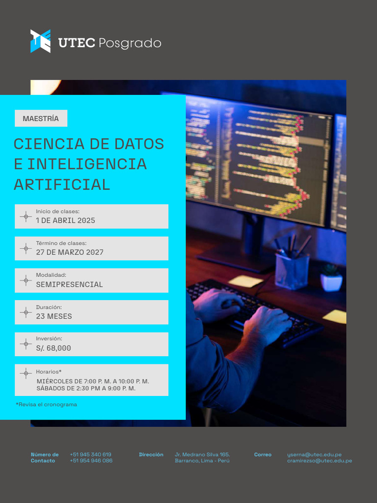 Brochure Maestría Ciencia de Datos e Inteligencia Artificial (3) - Compressed | PDF ...