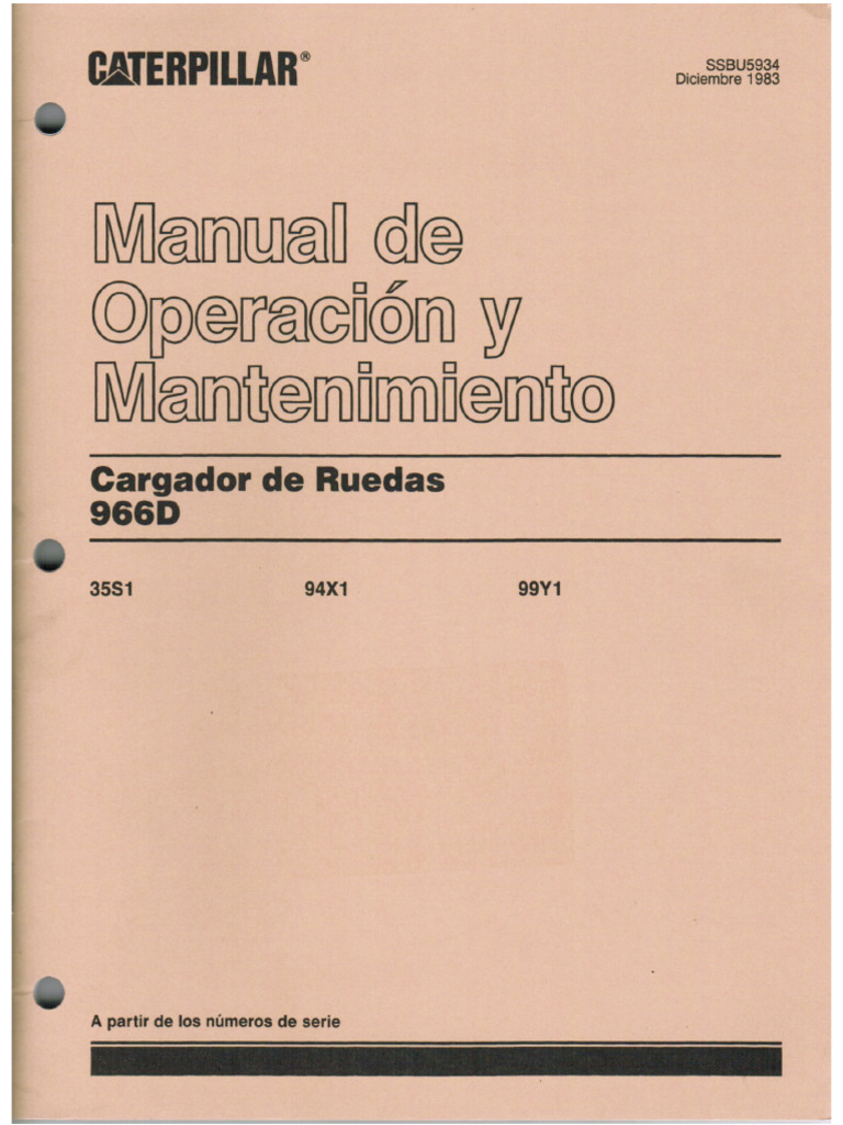 966D Manual Del Operario | PDF
