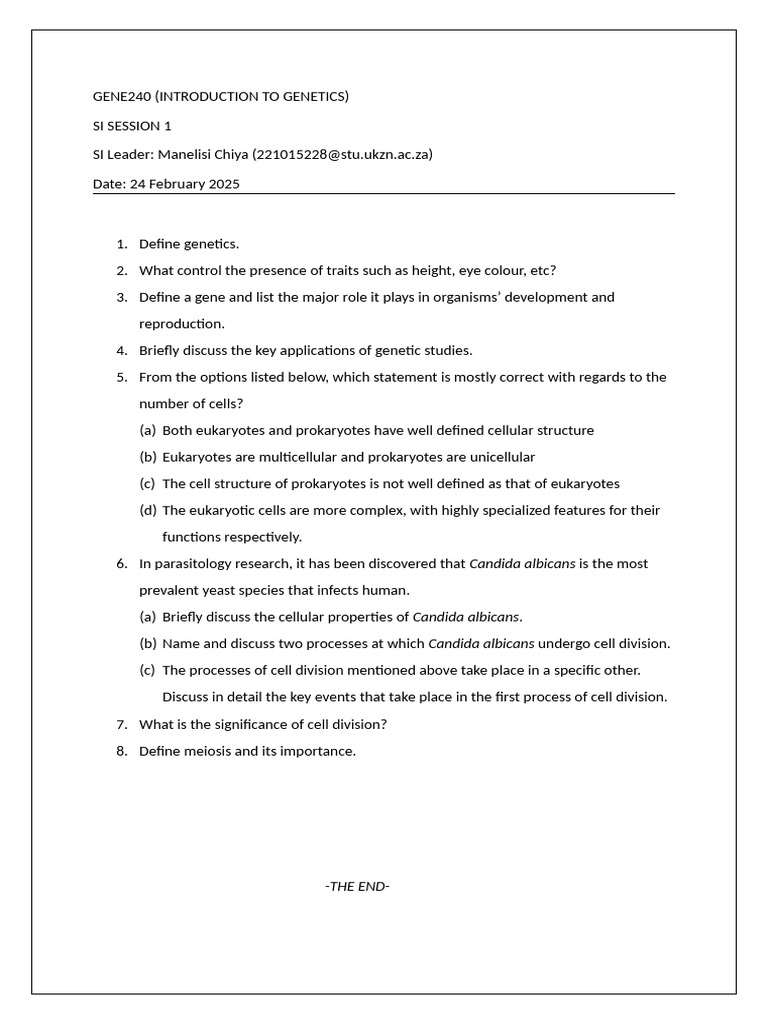 Si Session 1 Worksheet | PDF