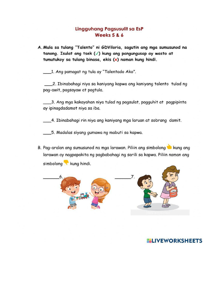 Worksheet 783366 | PDF