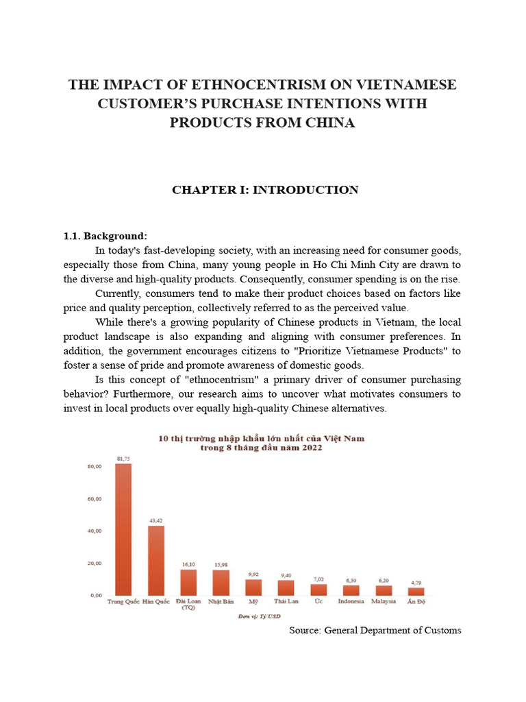 Ethnocentrism's Effect on Vietnamese Buyers | PDF | Vietnam | Consumer ...