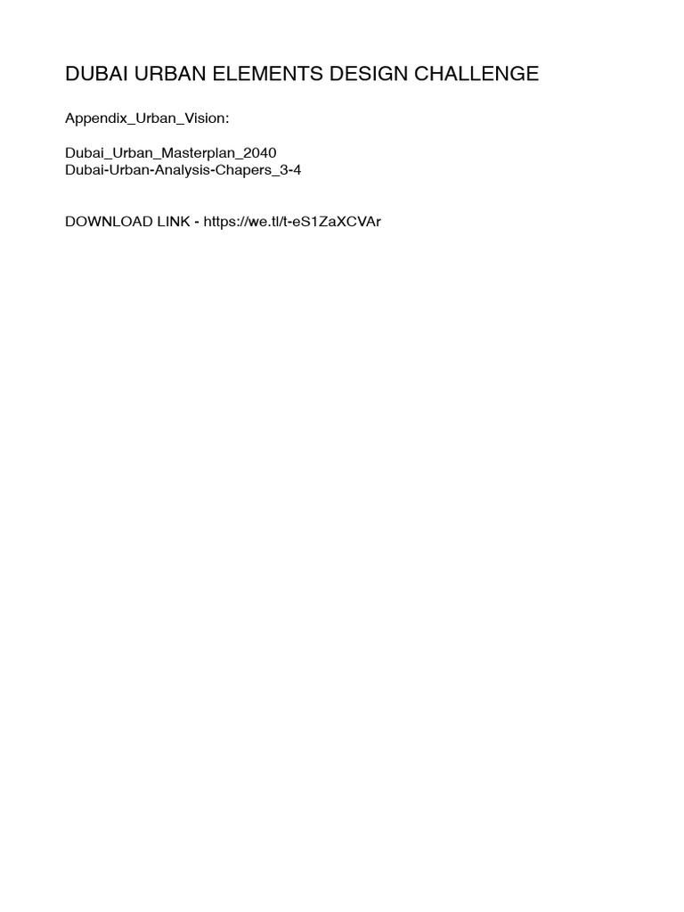 Appendix Urban Vision | PDF