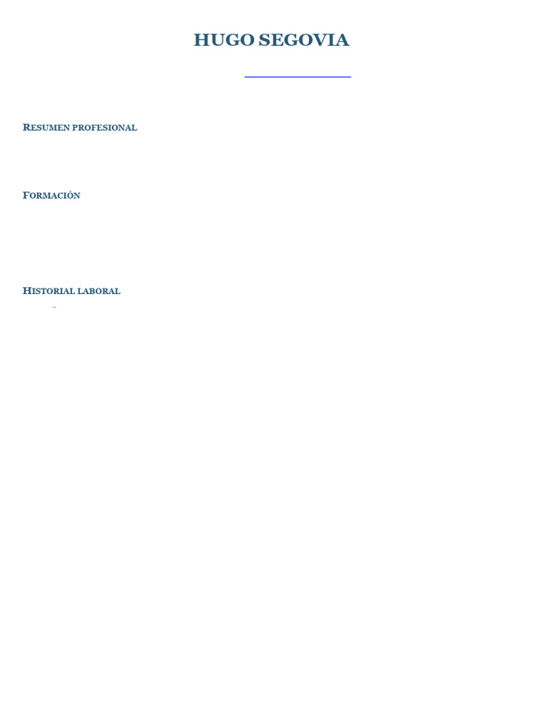 CV Hugo Segovia Qa QC | PDF | Pensamiento sistémico