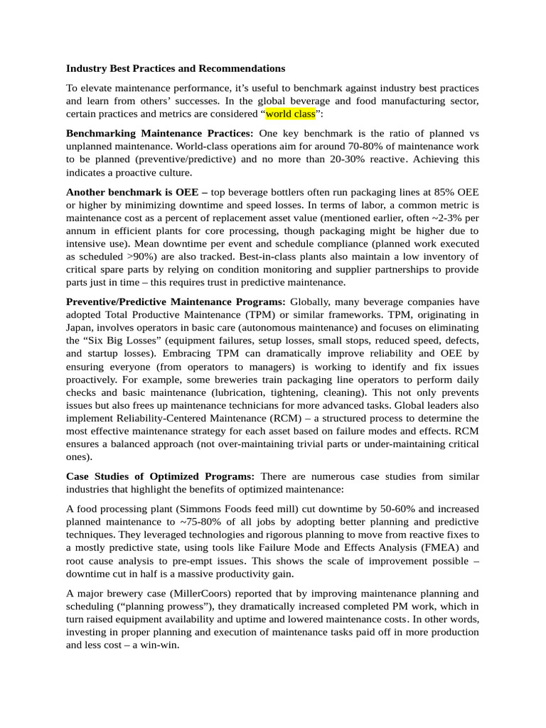 Industry Best Practices and Recommendations | PDF | Systems Thinking ...