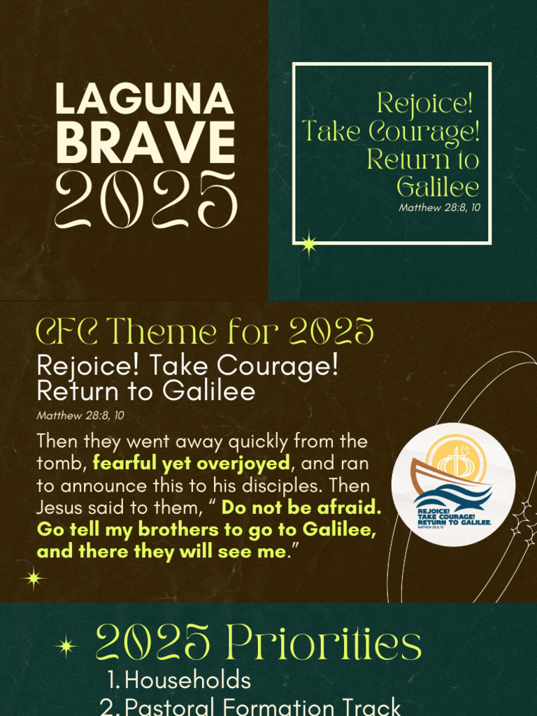 CFC 2025 Theme: Rejoice! Take Courage! | PDF | Jewish Messiah Claimants ...