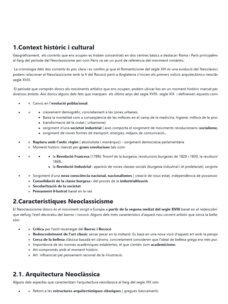 Phumartistic 4eso - Art Neoclàssic i Romàntic - 副本 | PDF