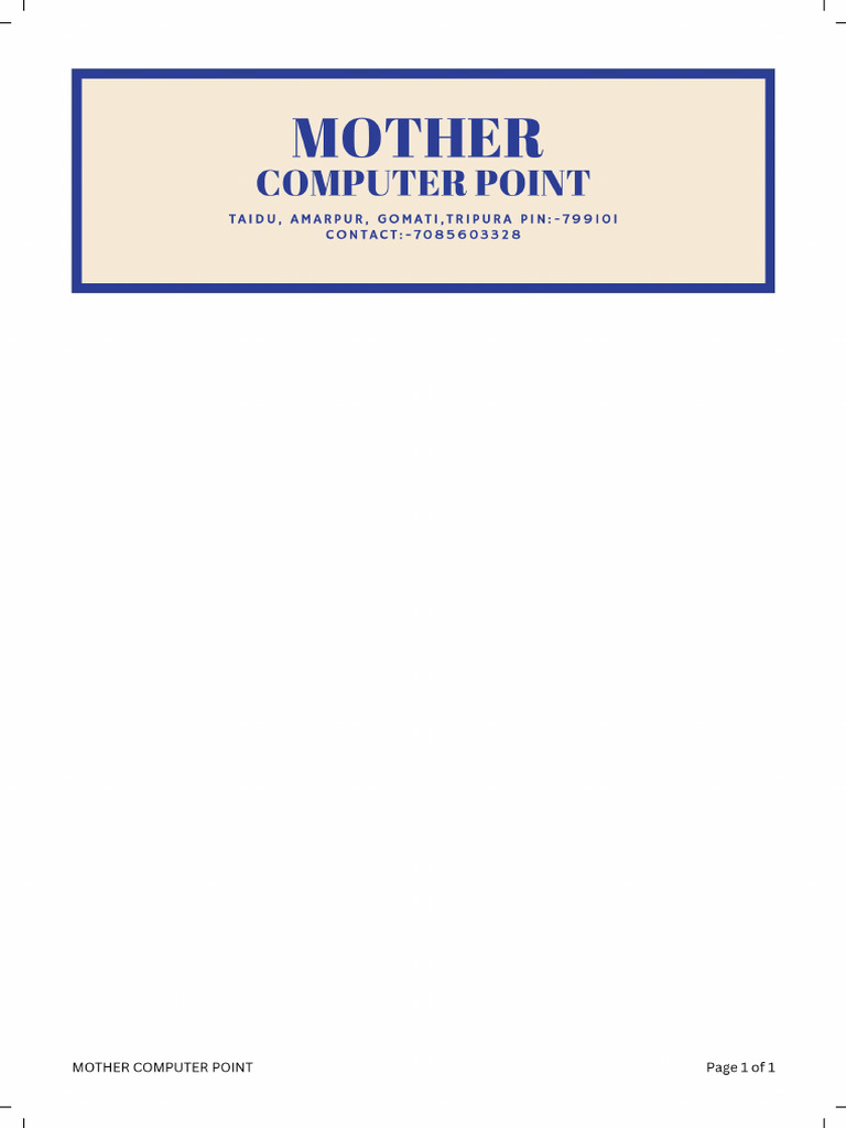Mother Computer Point | PDF