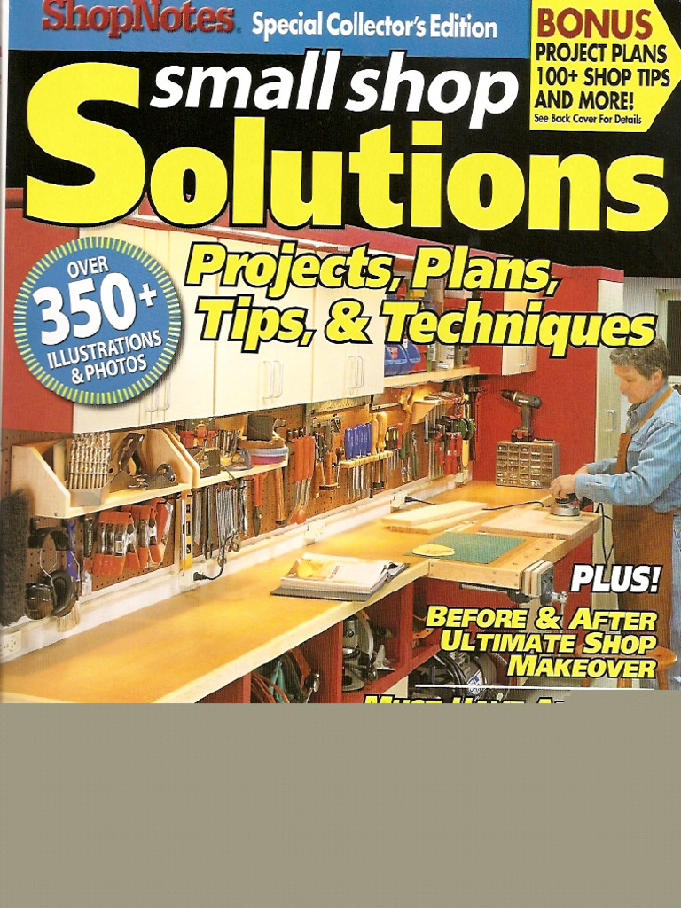 Small Shop Solutions - Projects Plans Tips and Techniques - Mantesh | PDF
