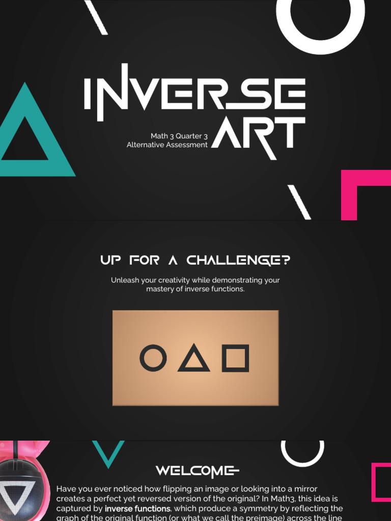Inverse Function Art Project Guide | PDF | Function (Mathematics ...