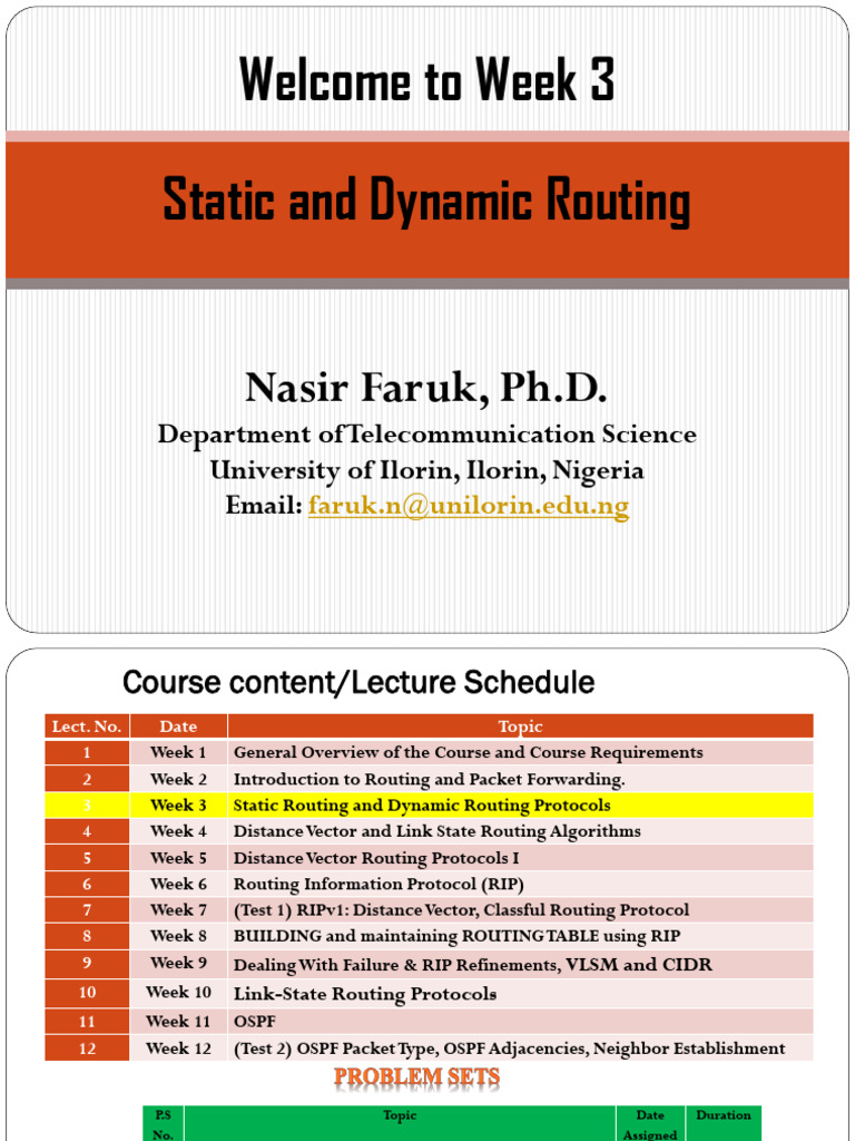 Static vs Dynamic Routing Overview | PDF | Routing | Router (Computing)