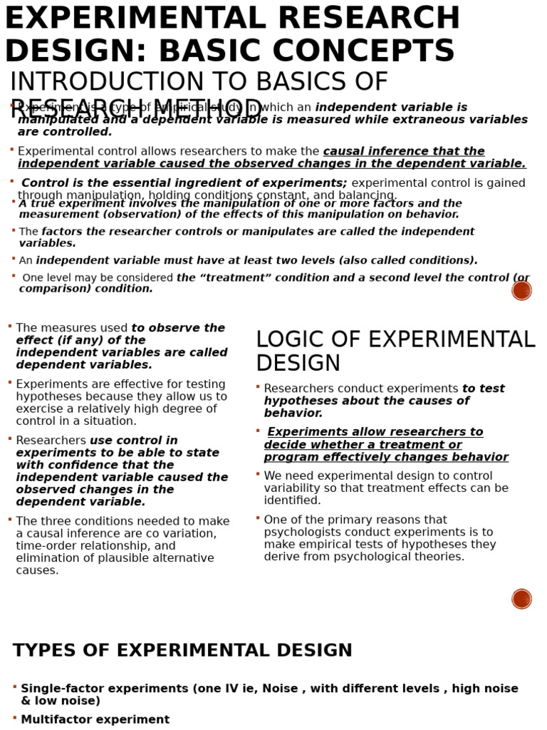 Lecture III Experimental Research Design | PDF | Experiment | Confounding