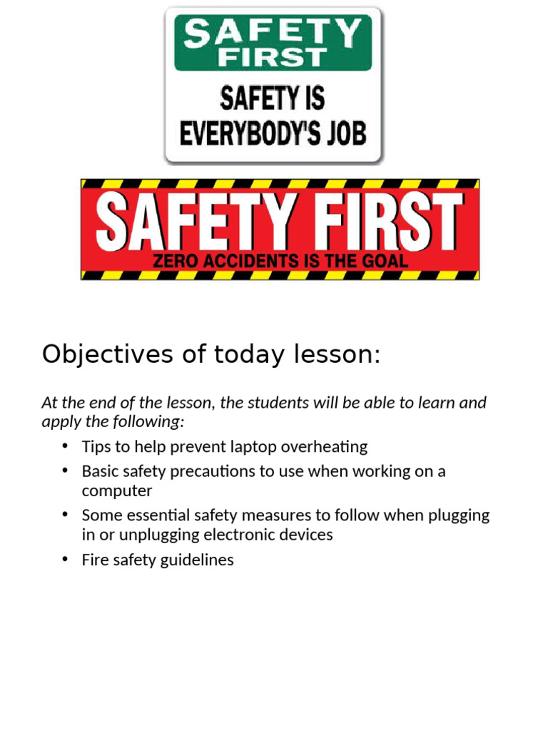 4-General Safety Guidelines | PDF | Electricity | Laptop