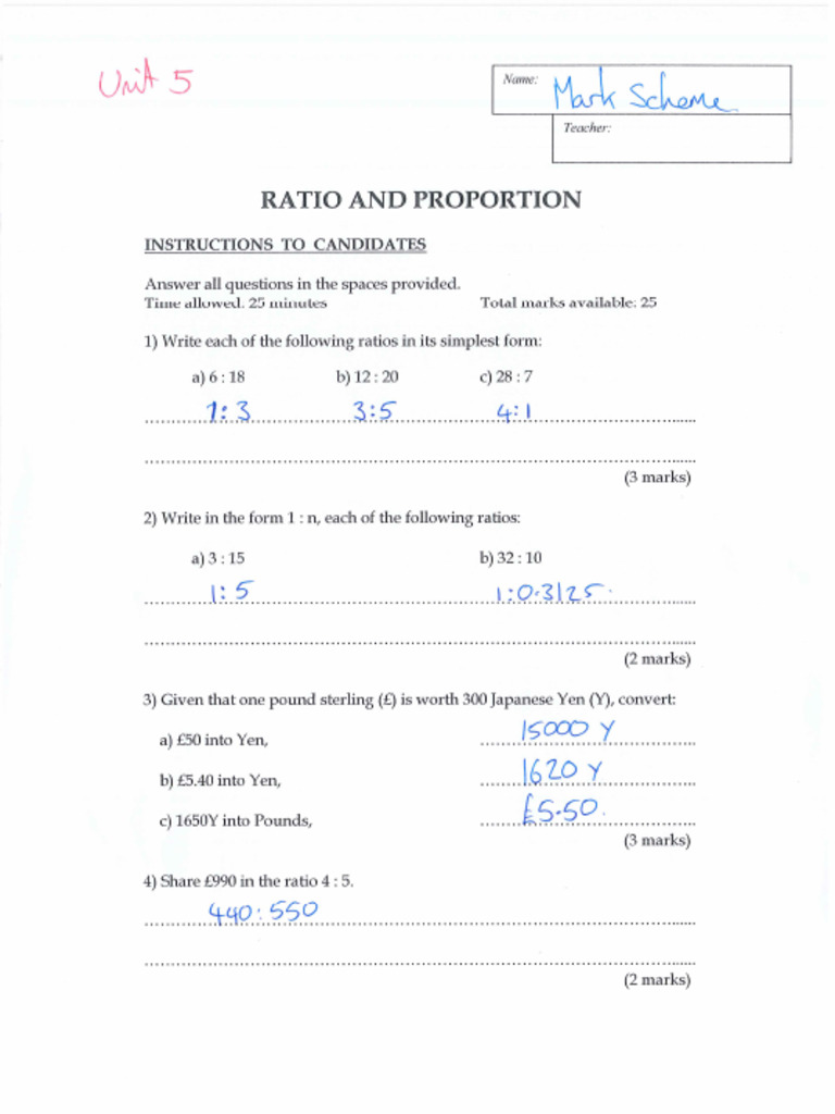 Unit 5 Assessment Solutions | PDF