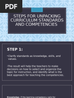 Unpacking Curriculum Standards | PDF | Competence (Human Resources) | Curriculum