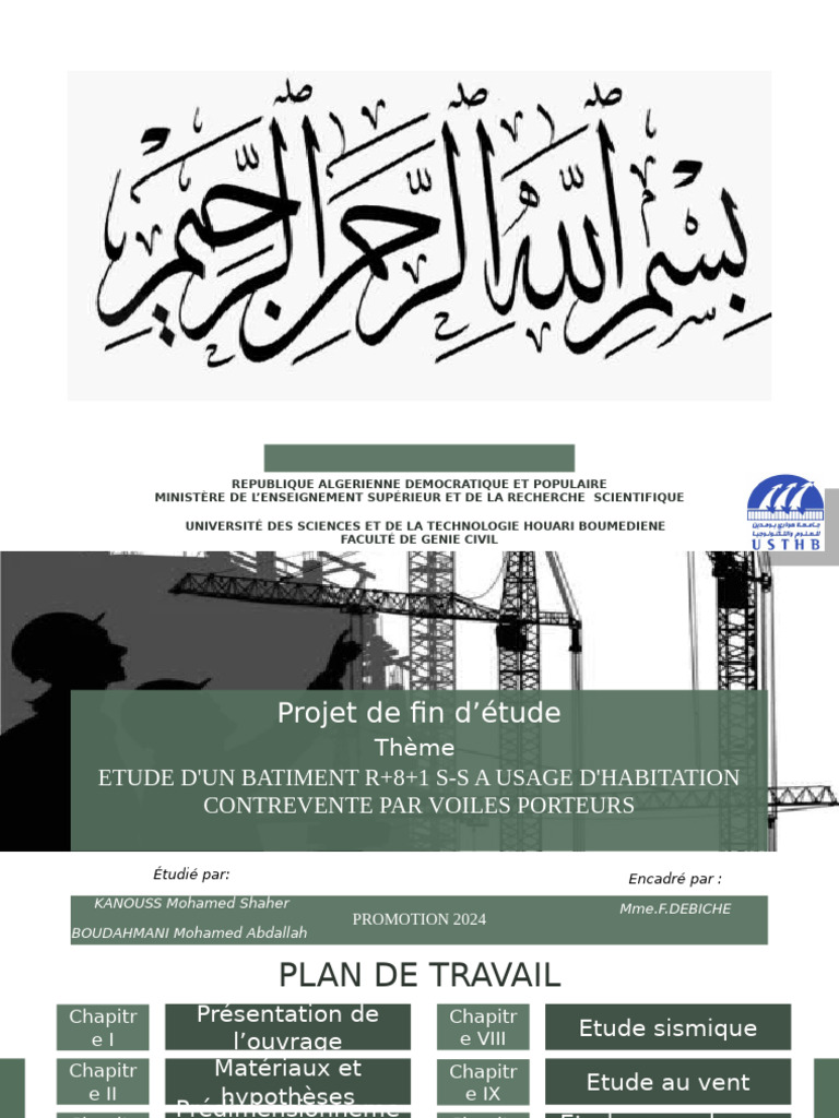 Presentation projet finale | PDF | Béton armé | Béton