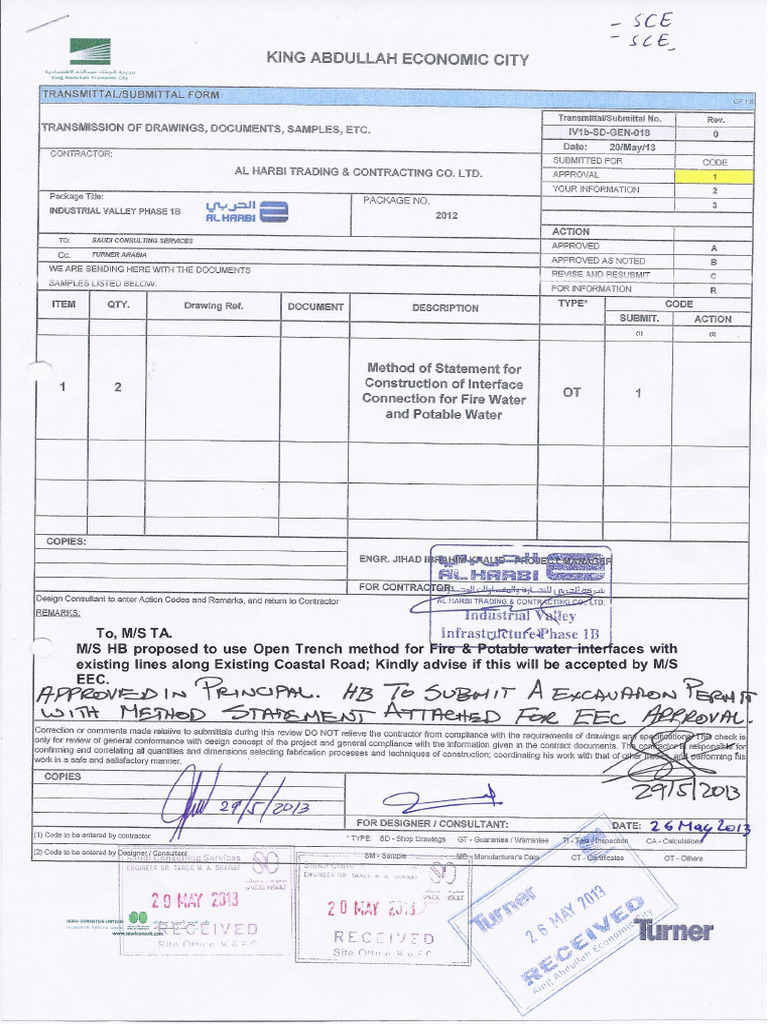 Construction of Interface Connection For Fire & Potable Water) | PDF