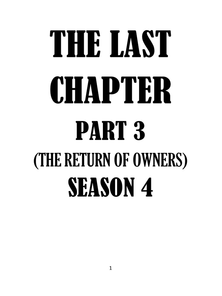 Last Chapter Part 3 - 4 | PDF