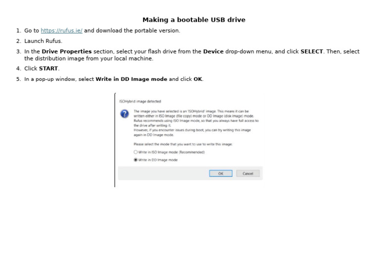 Making A Bootable USB Drive | PDF