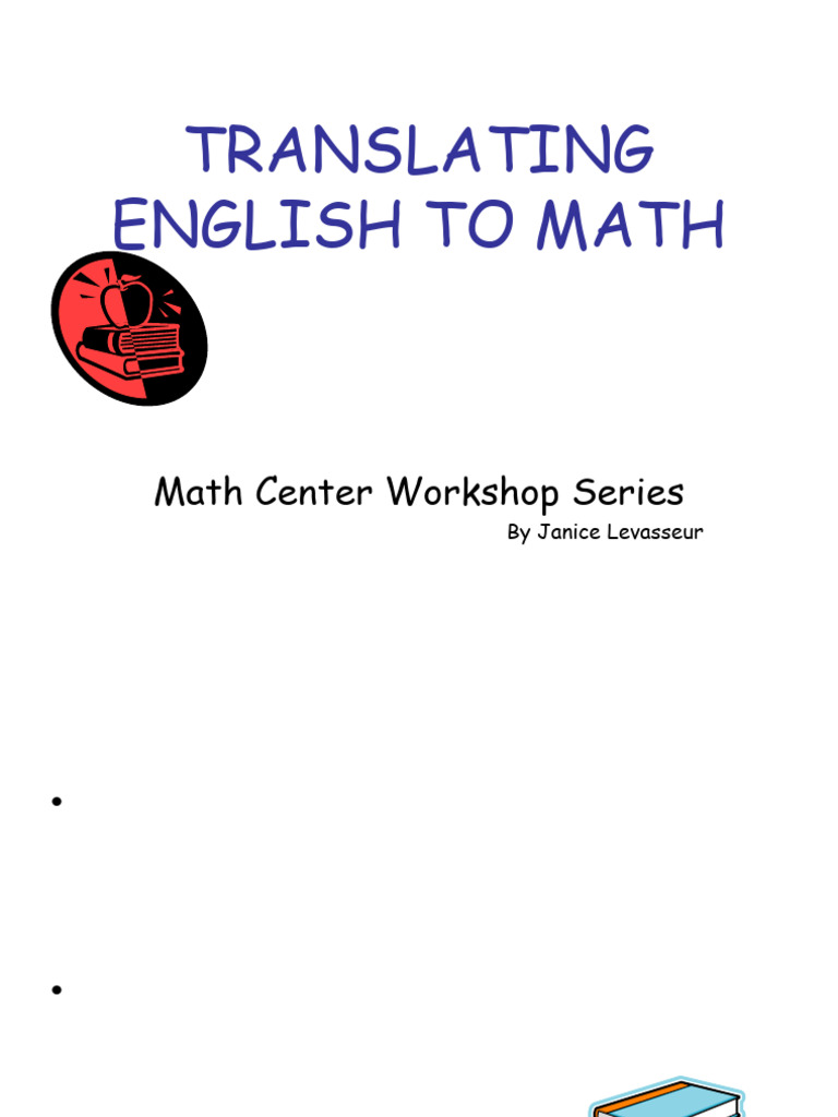 Translating Math To English Part 2 | PDF | Subtraction | Division ...
