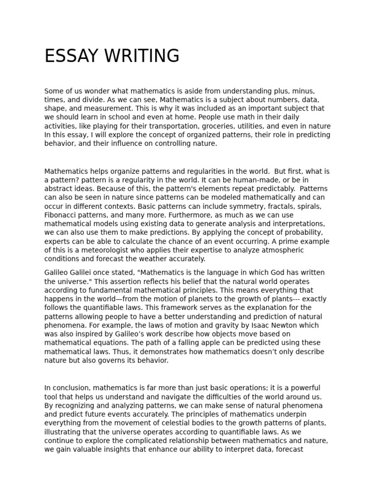 Predict Bahavior, Patterns, and Natural | PDF | Pattern | Mathematics