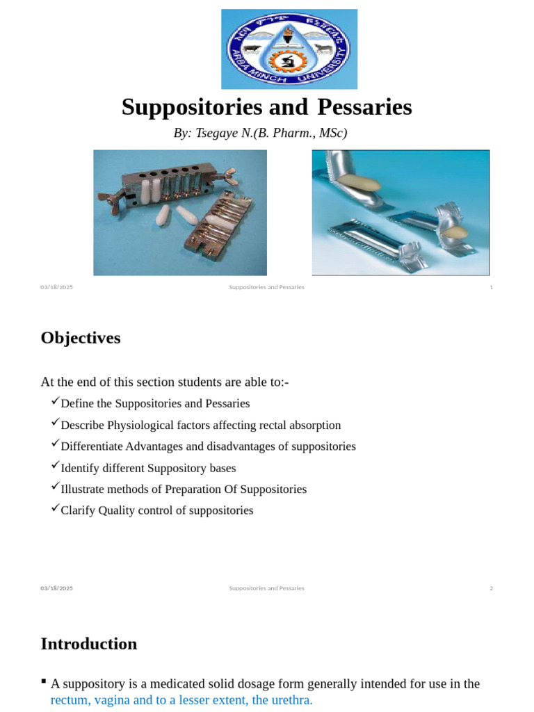Understanding Suppositories vs. Pessaries | PDF | Rectum | Polyethylene ...