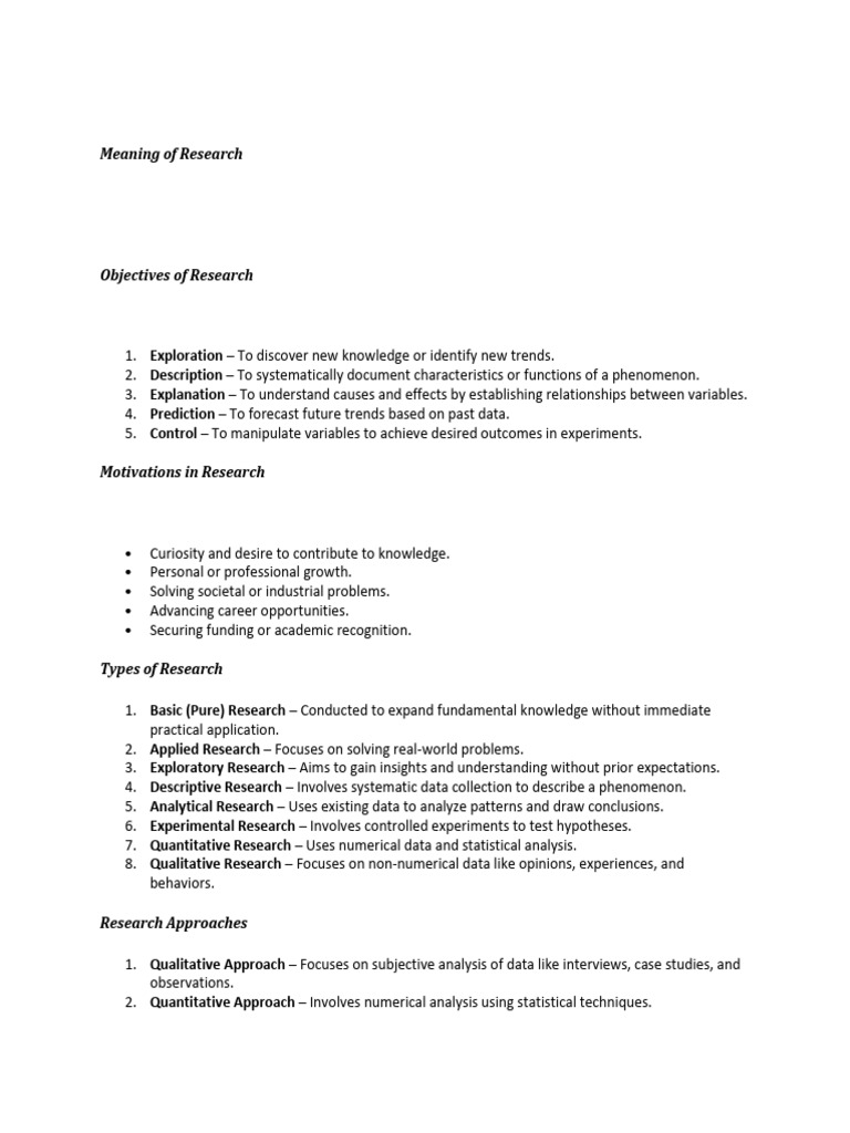 Research Methodology Essentials Guide | PDF | Sampling (Statistics) | P Value