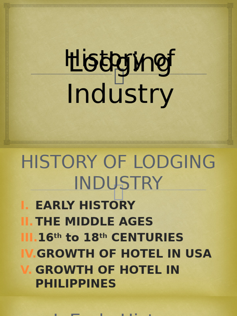 Topic 1 Intro and History | PDF | Hotel