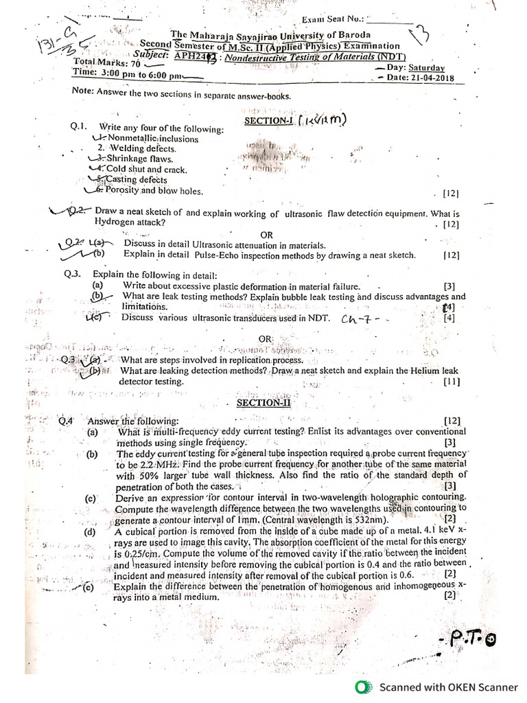 2018 Paper Sem 4 | PDF