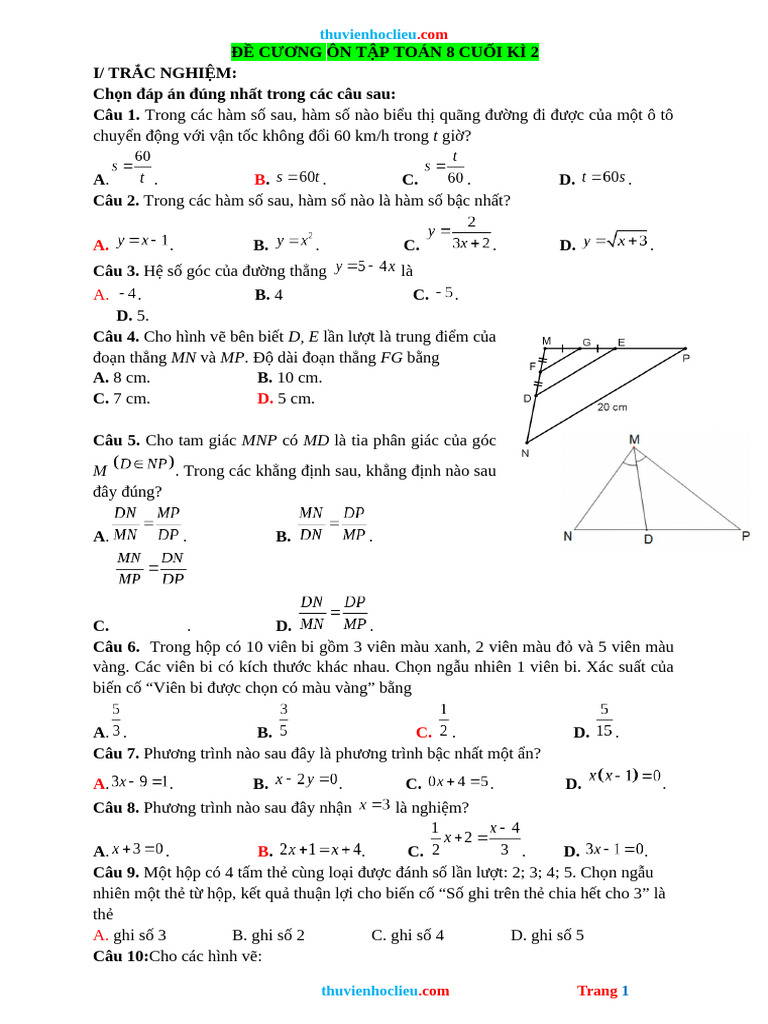 thuvienhoclieu.com-De-cuong-on-tap-HK2-Toan-8-CTST | PDF
