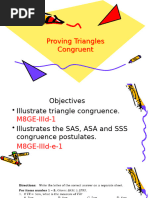 Unit 3 Lesson 2 Video Sss Sas Notes | PDF | Triangle | Elementary Geometry