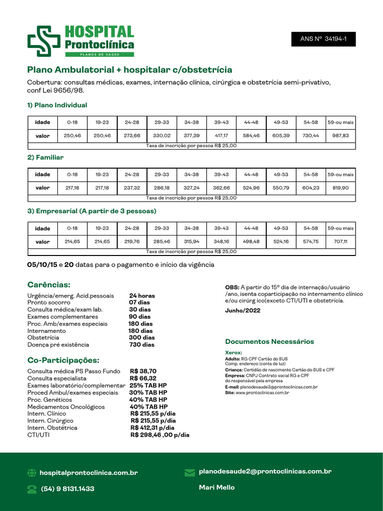 01 TABELA HOSPITALAR - (Mari Mello) | PDF | Remédio | Sistema de saúde