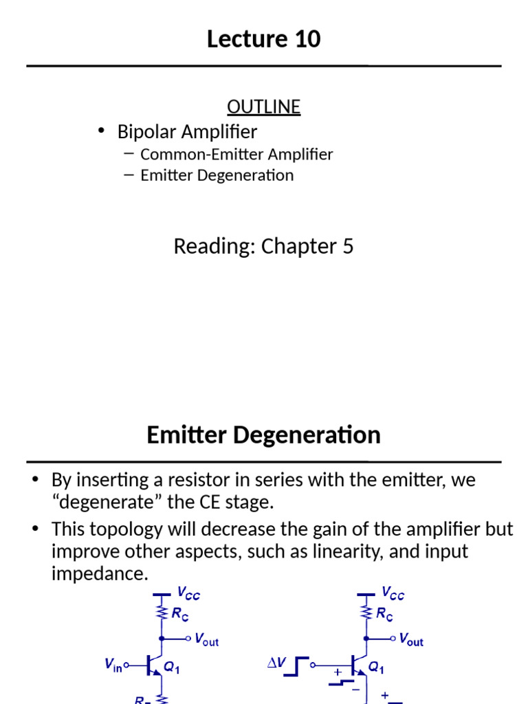 Lecture 10 | PDF | Electronic Circuits | Electricity