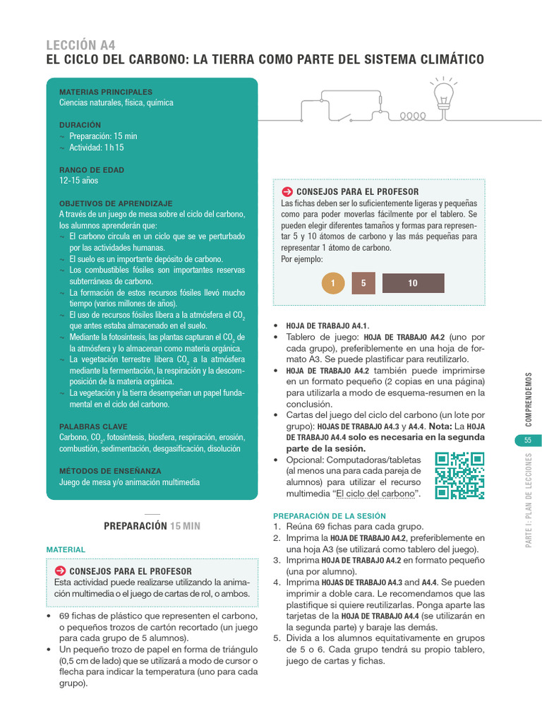 Juego sobre el Ciclo del Carbono | PDF | Ciclo del carbono ...