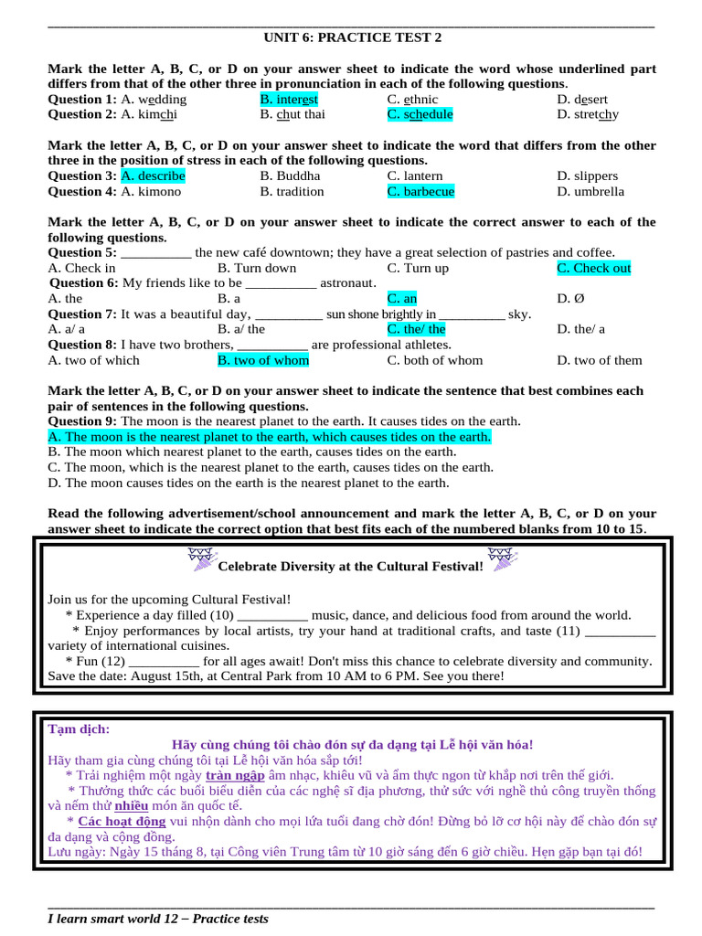 Unit 6 Practice Test 2 Pdf