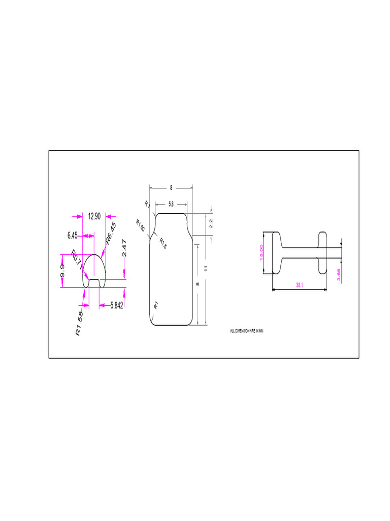 I BEAM AND ROUND BAR DRAWING-Model | PDF