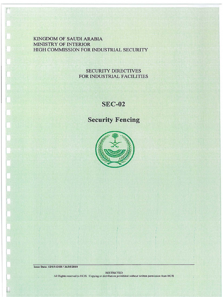 SEC-02 Security Fencing | PDF