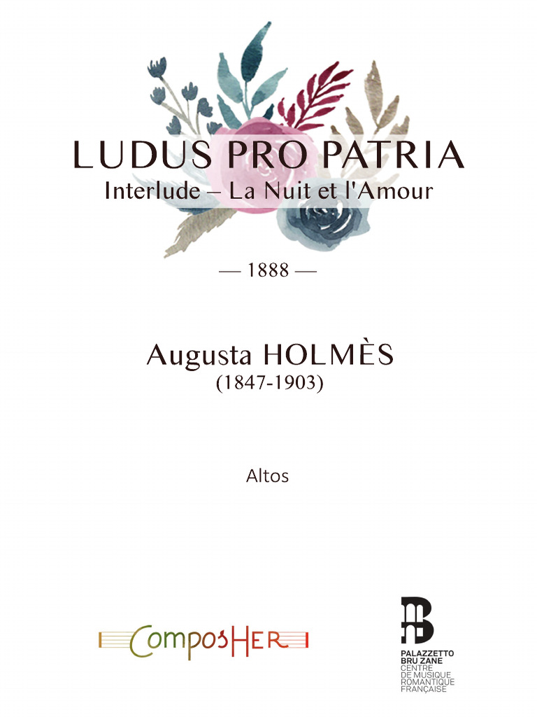 Ludus Pro Patria - La Nuit Et l'Amour (Mat.) - Altos (2) | PDF
