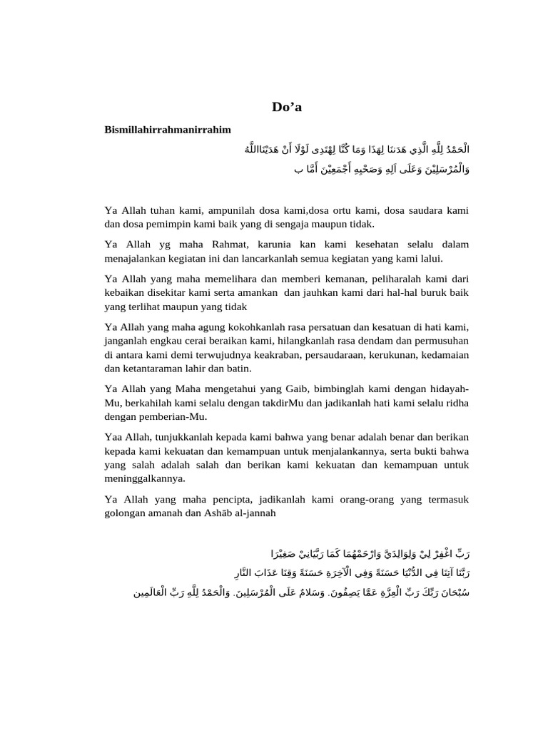 Teks Doa | PDF