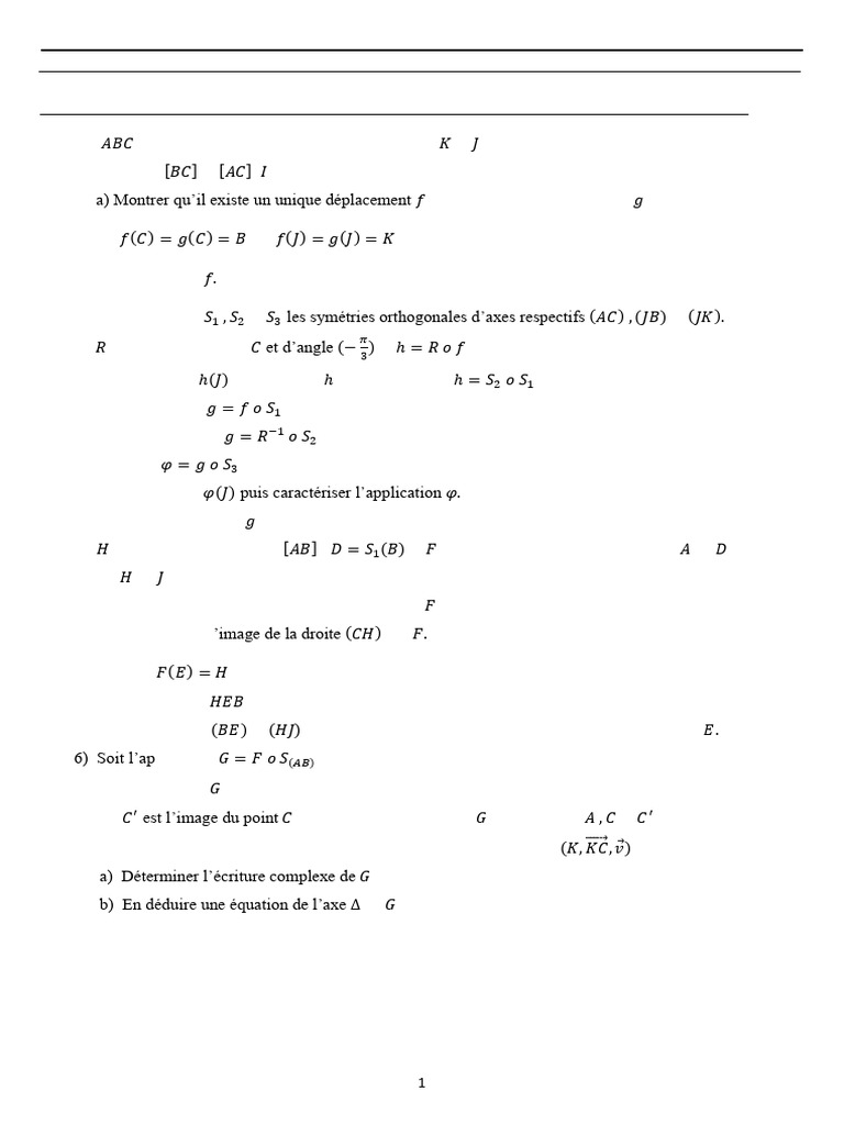 Devoir commun maths 4ème 2025 | PDF | Triangle | Nombre complexe