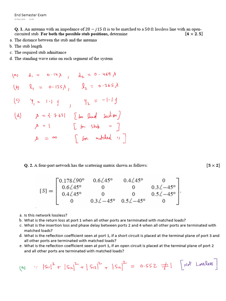 End Semester Solution | PDF