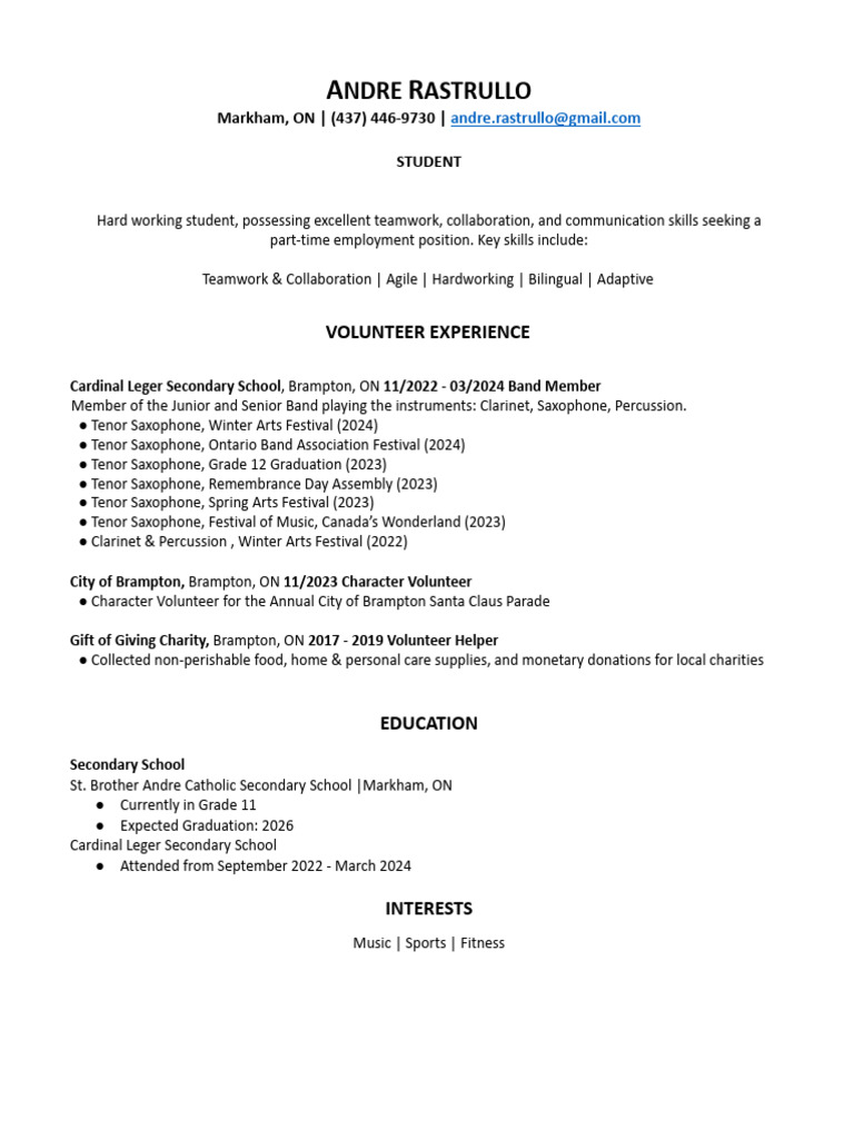E Resume | PDF