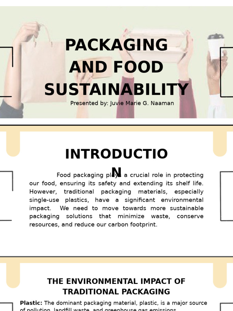 Sustainable Food Packaging Solutions | PDF | Sustainability | Waste