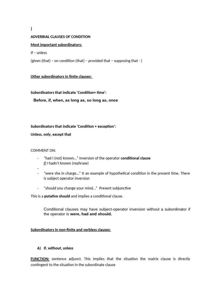 Understanding Conditional Clauses | PDF | Clause | Linguistic Typology