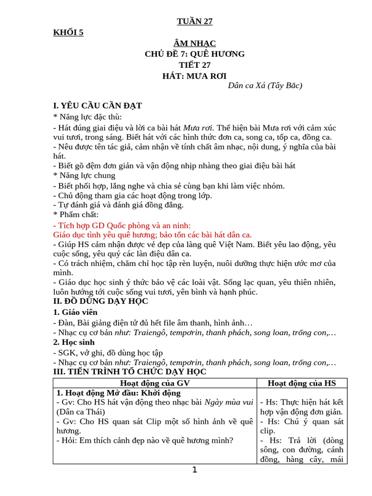 Tuan 27 Dưỡng Hoá Học | PDF