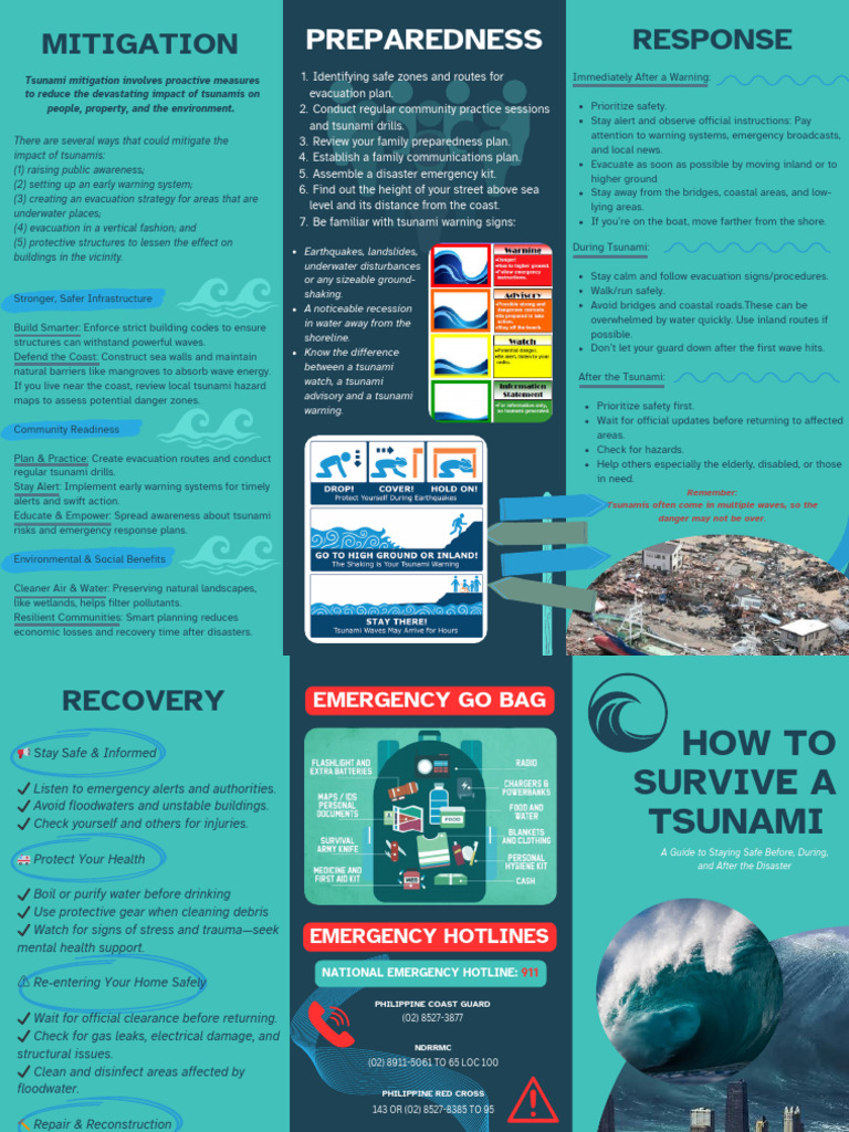 Tsunami Safety and Preparedness Guide | PDF | Tsunami | Emergency ...